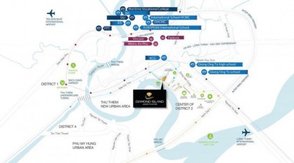 DIAMOND ISLAND apartment for rent in HCMC - Best Price